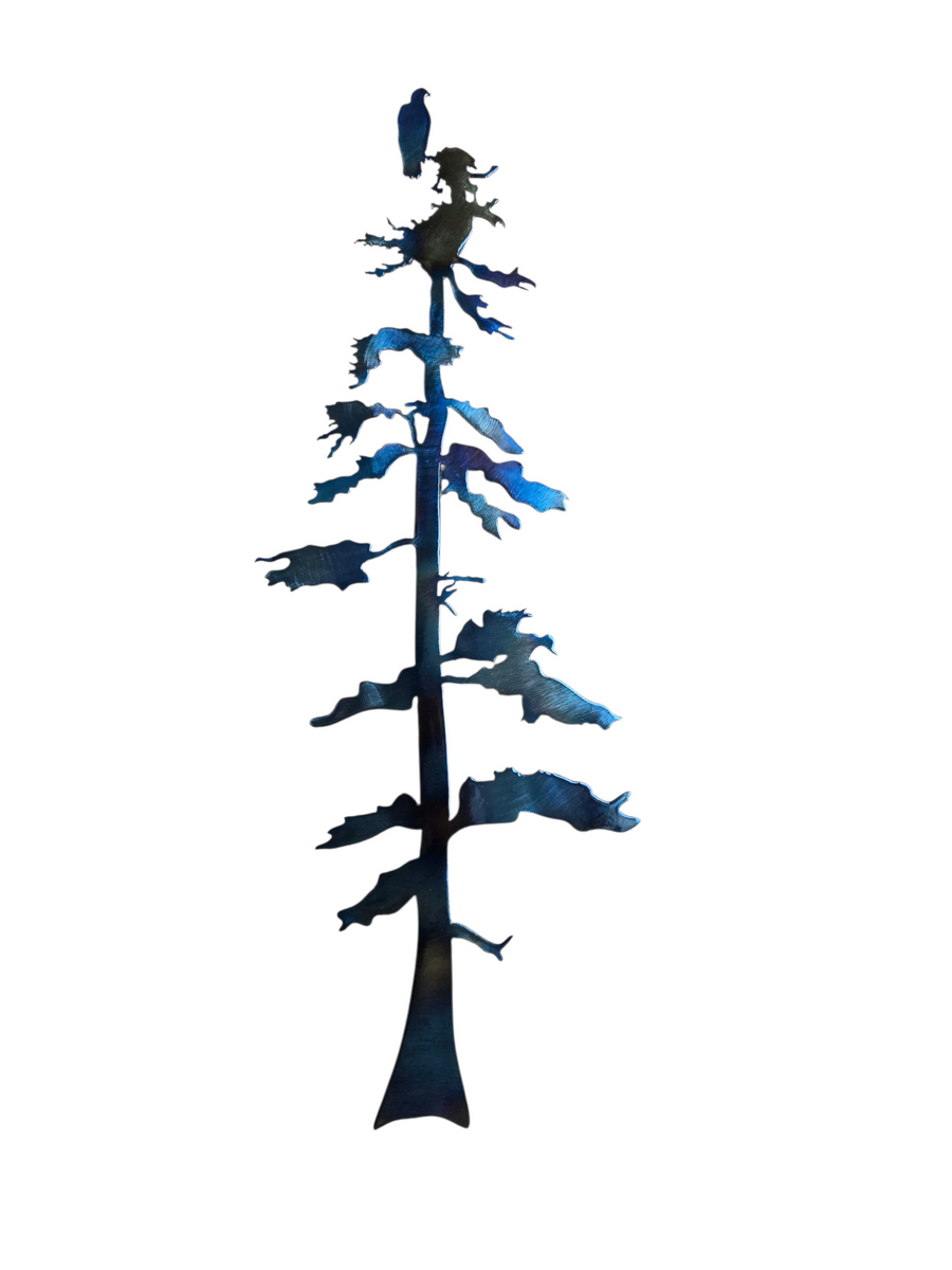Sitka Tree with Eagle, Custom Finish – Ruggid Coast