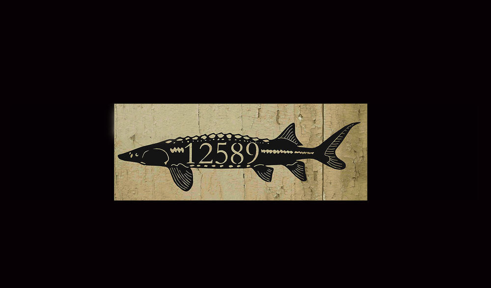 Sturgeon, Address Sign – Ruggid Coast