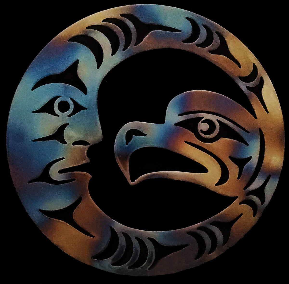 Moon With Eagle, Custom Finish – Ruggid Coast